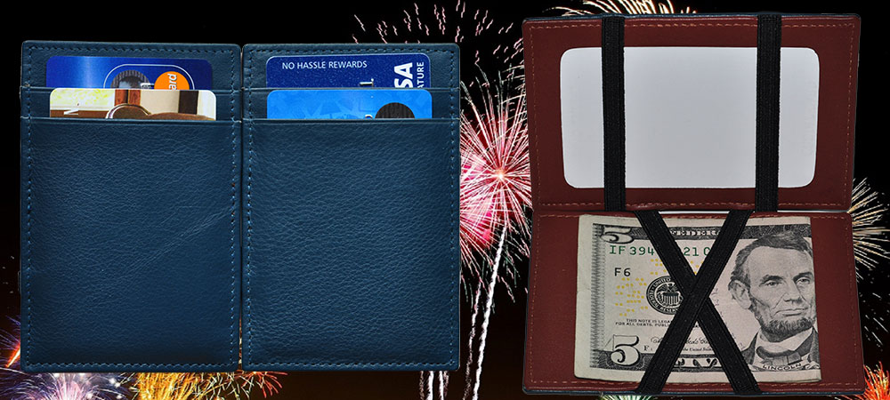 Magic Wallet, Leather Magic Wallet, Slim Leather Wallet
